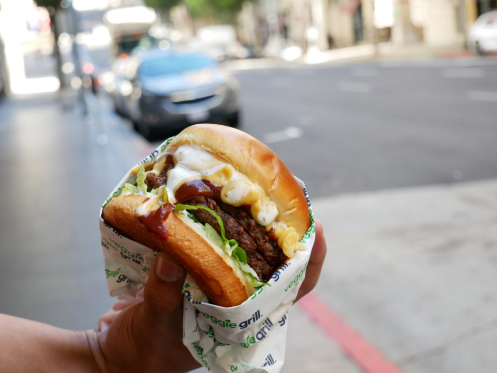 Veggie Grill’s Limited Edition Double BBQ Mac Burger is Double Stacked ...